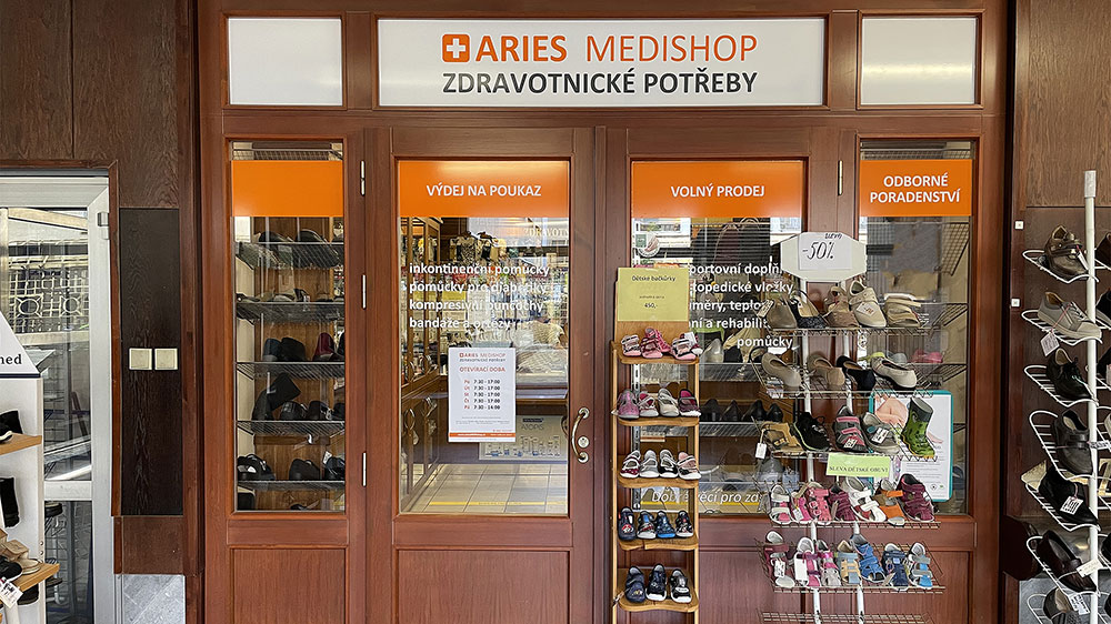 Prodejna ARIES MEDISHOP zdravotnické potřeby, Pardubice - Prodejny ARIES MEDISHOP zdravotnické ...